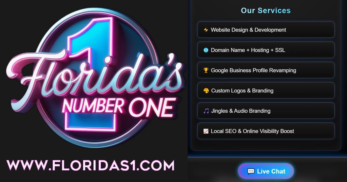 Florida's #1 Website Design & Development | Floridas1.com